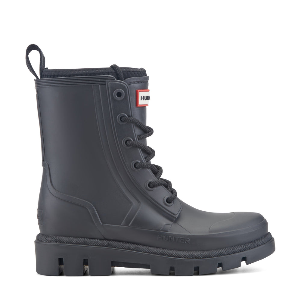 Women's Diana Waterproof Lace-Up Rain Boots - Black | Hunter Boots