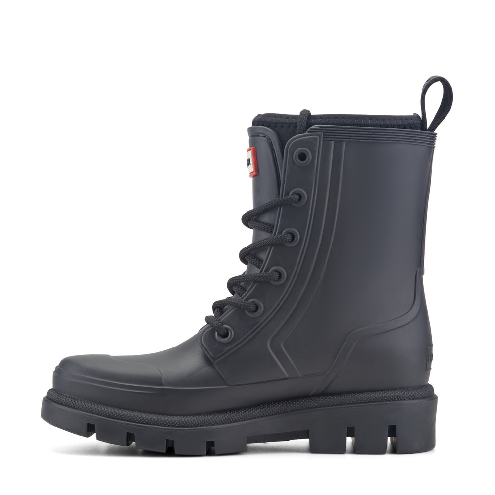 Women's Diana Waterproof Lace-Up Rain Boots - Black | Hunter Boots