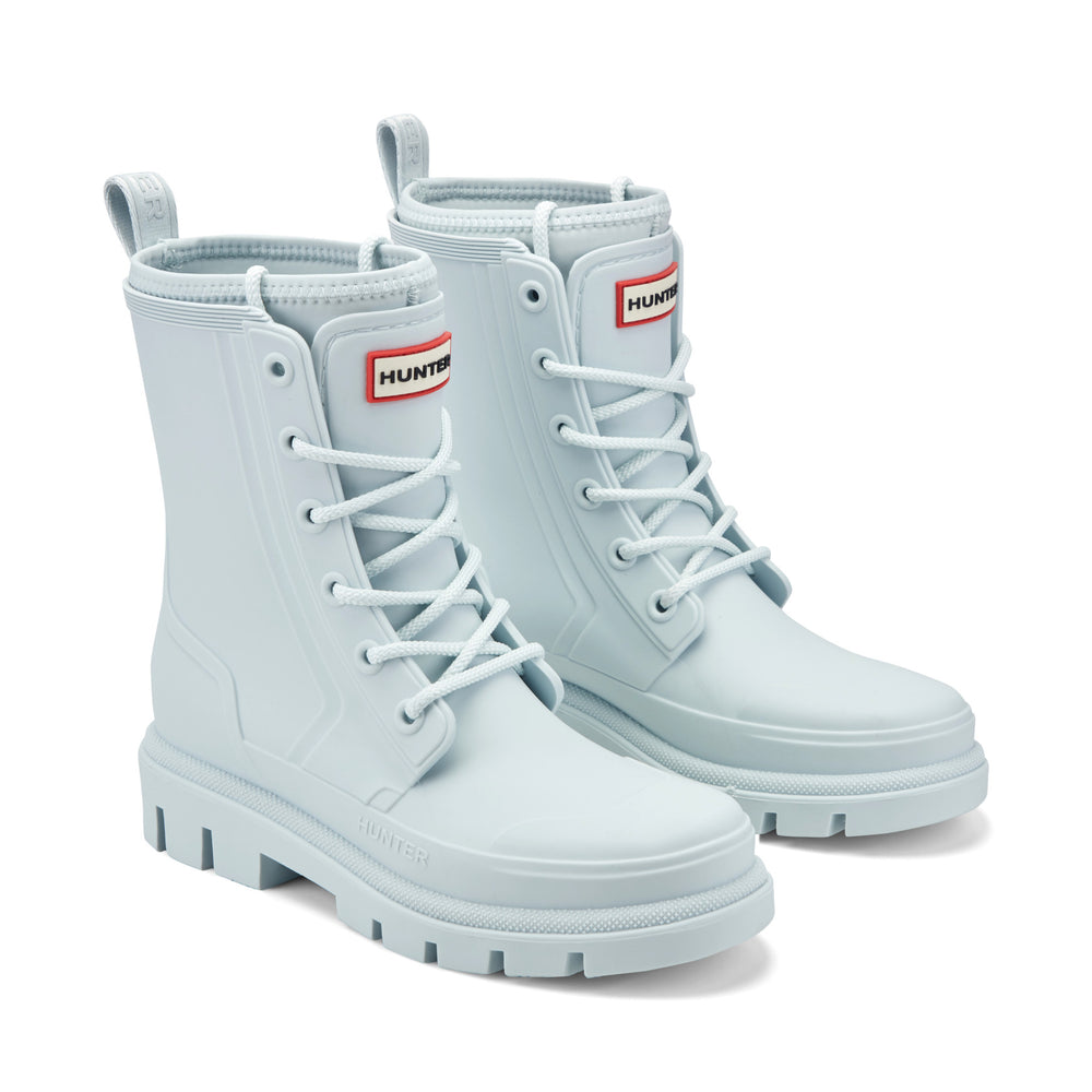 Women's Diana Waterproof Lace-Up Rain Boots - Light Blue | Hunter Boots