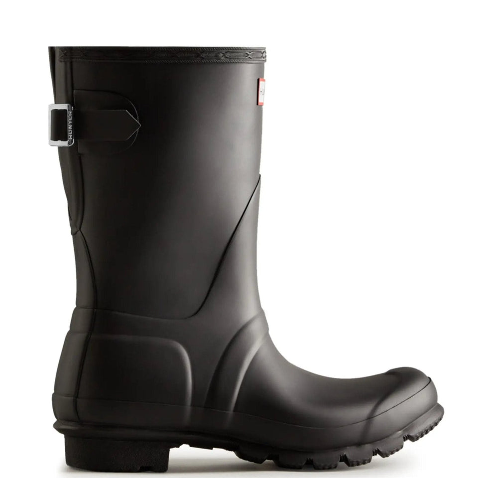 Women's Original Back Adjustable Short Rain Boots - Black | Hunter Boots